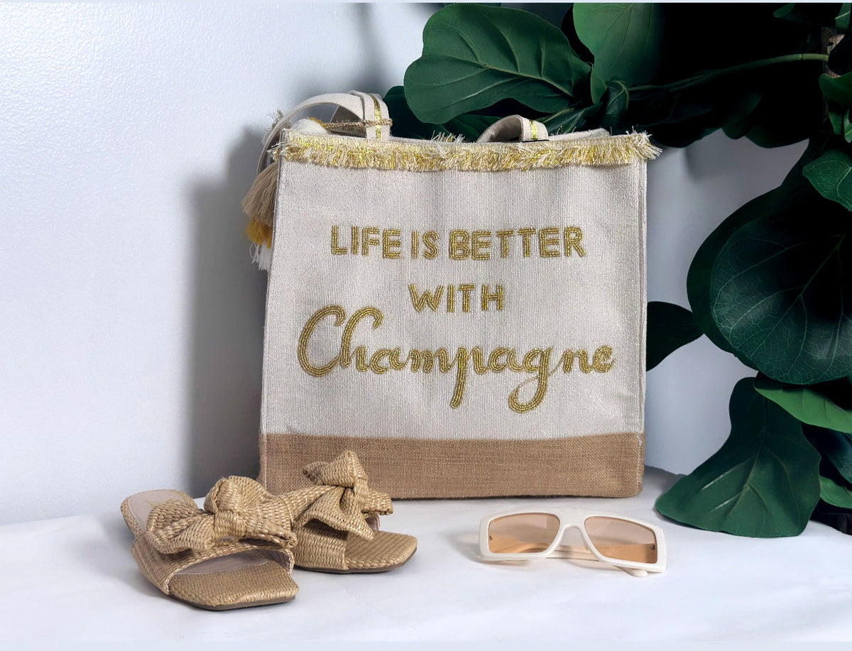 Champagne Forever | Tote Bag – Mixed Emotions Boutique